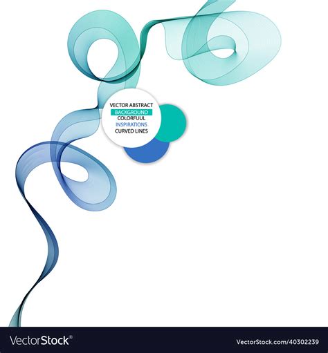 Blue Abstract Wave Design Element Royalty Free Vector Image