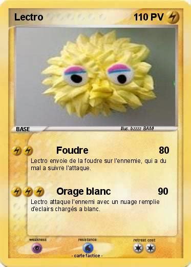 Pokémon Lectro Foudre Ma Carte Pokémon
