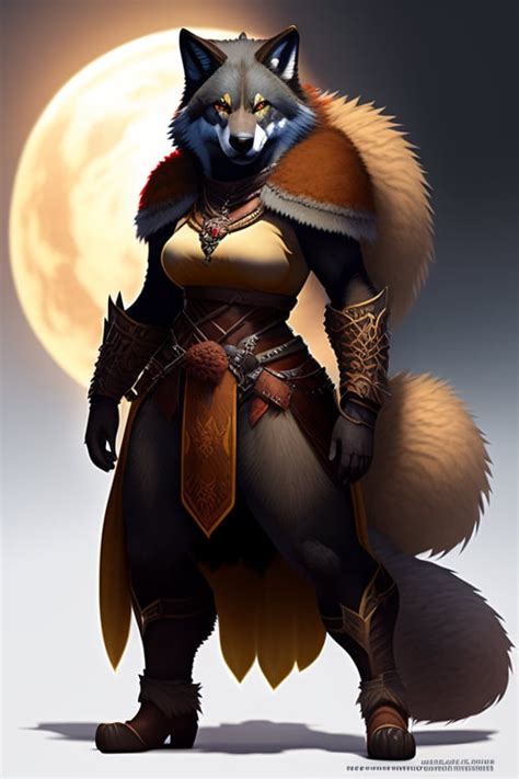 Hot Anthro Wolf Girl