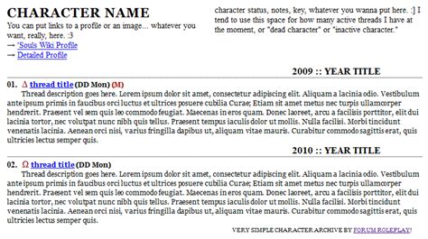 Simple Roleplay Archive Simple RP Log Forum Roleplay