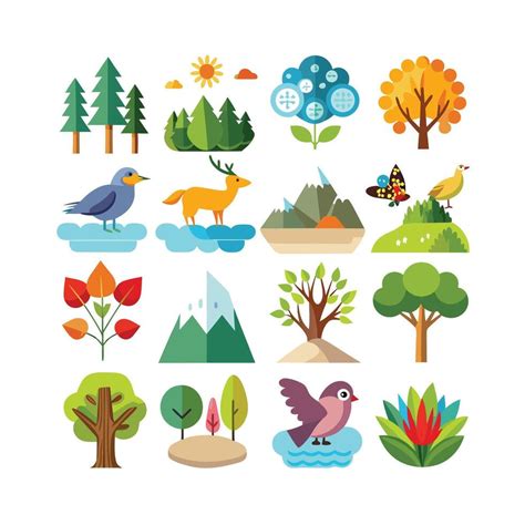 Composición De La Naturaleza Vectores Iconos Gráficos Y Fondos Para