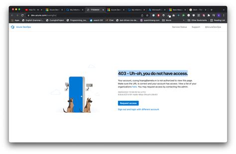 Cant Access My Owners Azure Devops Organization Microsoft Community Hub