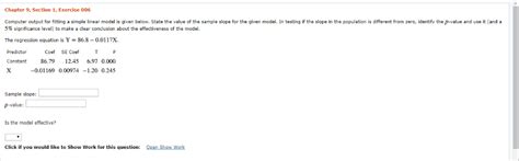 Solved Chapter 9 Section 1 Exercise 006 Computer Output