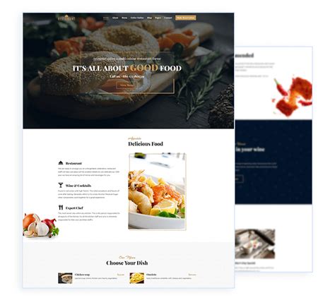 1 Wordpress Restaurant Theme With Booking And Woocommerce