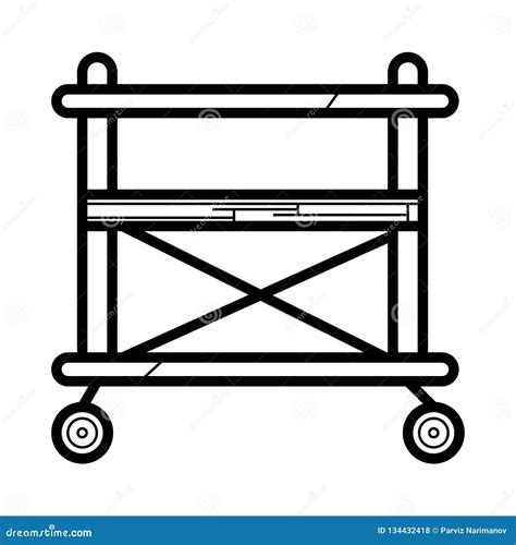 Scaffolding Icon Vector Stock Illustration Illustration Of Growth 134432418