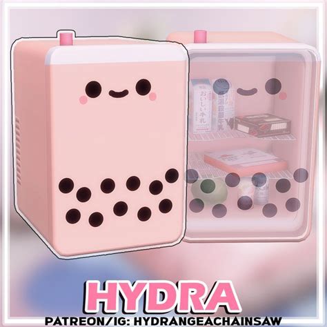 Kawaii Boba Tea Mini Fridge Functional Hydra Sims Iphone Téléphone