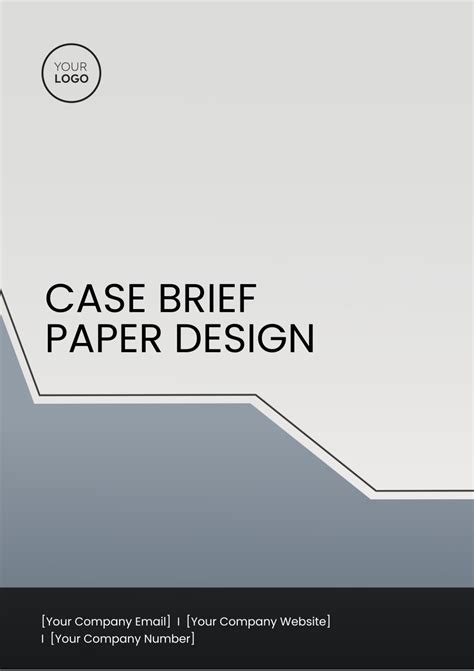 Free Case Brief Templates To Edit Online And Print