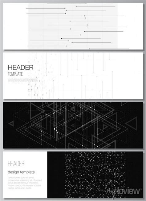 Vector Layout Of Headers Banner Design Templates For Website Wall