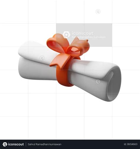 Obtén Certificado De Graduación 3d Icon De Por Descarga Gratuita En