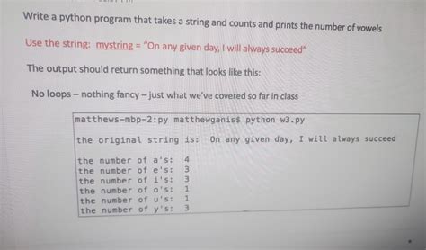 Solved Write A Python Program That Takes A String And Counts Chegg