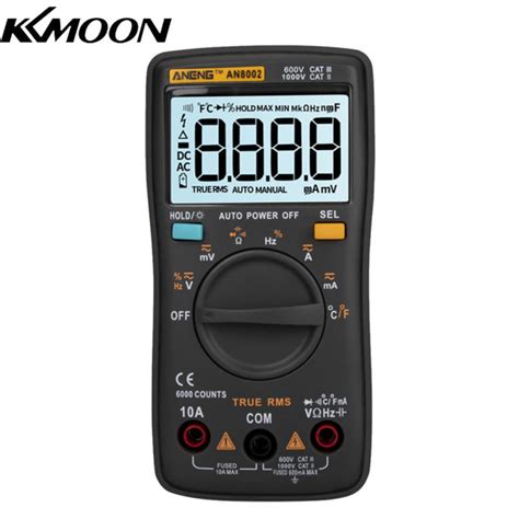 Aneng An8002 6000 Counts True Rms Multifunctional Digital Multimeter Voltmeter Ammeter Handheld