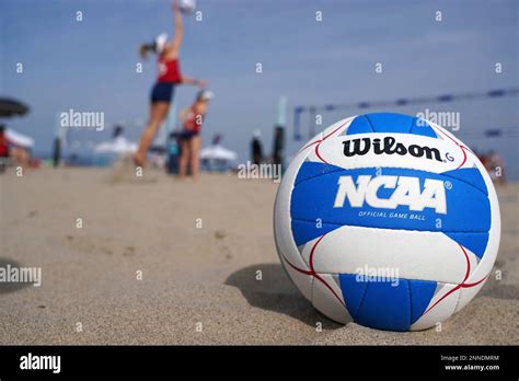 Detailed View Of An Ncaa Official Game Ball On The Sand During The Wcc
