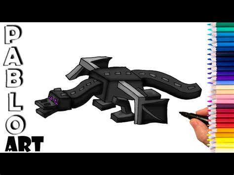 How To Draw A Minecraft Ender Dragon
