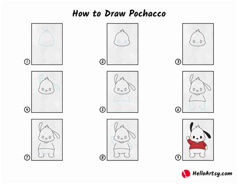 How To Draw Pochacco Helloartsy