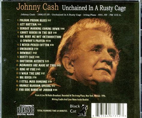 Johnny Cash Unchained In A Rusty Cage Irving Plaza New York Usa