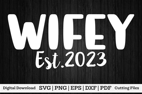 Wifey Est2023 Shirt Graphic By Merchtshirt · Creative Fabrica