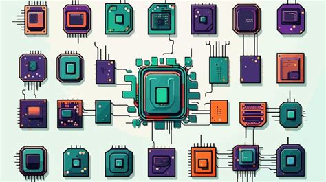 Professional Collection Of Vector Cpu Microchip Designs For Tech Projects Premium Ai Generated