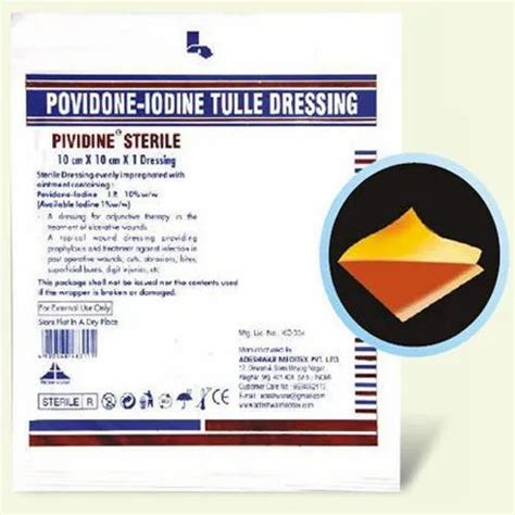 Povidone Iodine Tulle Dressing At ₹ 14piece Hospital Dressing In