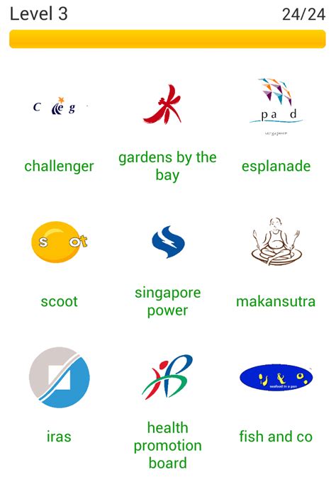 App Answers Logo Quiz Sg Answers Level 3