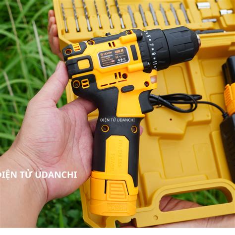 Máy Khoan Pin Hukan 168v 4 Cell Model Hk Xc5 Không Chổi Than Tặng Kèm