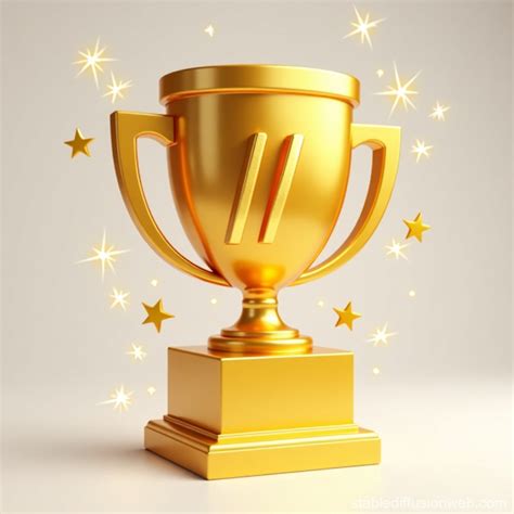 Tech Trophy With Coding Symbol Stable Diffusion Online