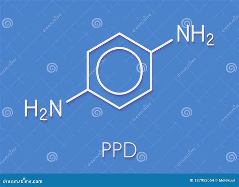 P Phenylenediamine Ppd Hair Dye Molecule Also Precursor In Polymer