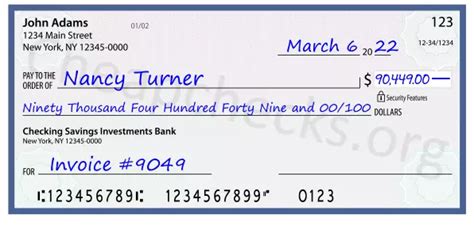 How To Write A Check For 90449 Dollars Cheap Checks
