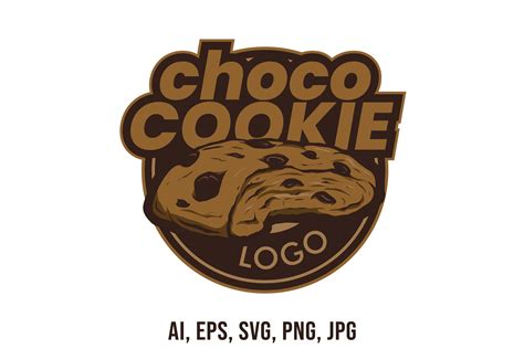 Chocolate Cookie Logo Design Template Graphic By Raulyufitraf