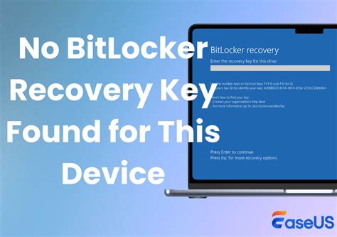 No Bitlocker Recovery Key Found For This Device Fixed