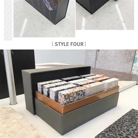 Folding Paper Packaging Show Case Tile Mosaic Granite Stone Displays