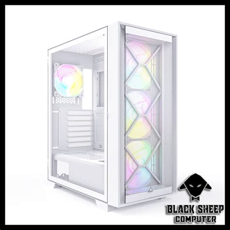 Montech Air 1000 Premium White Case 4 Fan And Argb Controller Hub Available Shopee Malaysia