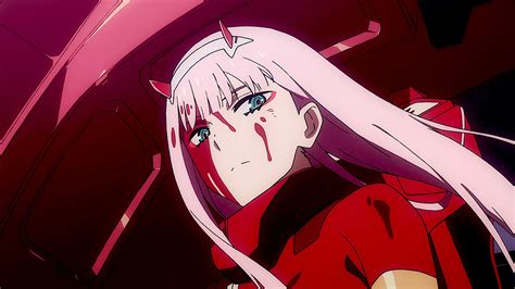 Обои на рабочий стол Аниме Милый Во Франксе Zero Two Дорогая В Franxx Ичиго Дорогой Во
