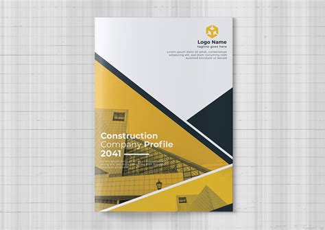 Construction Company Profile Design Template Behance