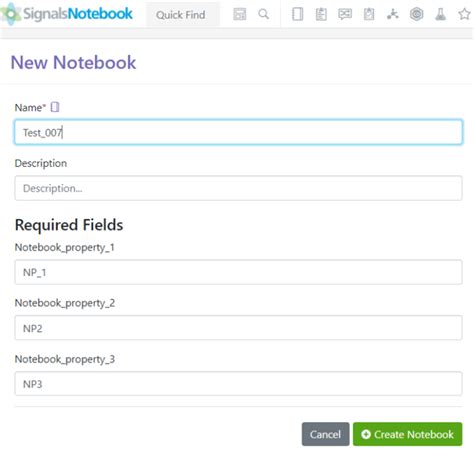 Signals Notebook Experiment Property Inheritance Revvity Signals