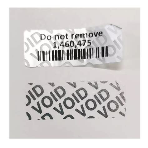 사용자 지정 무효 보안 바코드 스티커 의 고품질 사용자 지정 무효 보안 바코드 스티커
