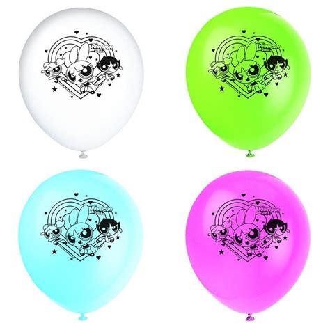 Powerpuff Girls Latex Balloons 8 Per Pack