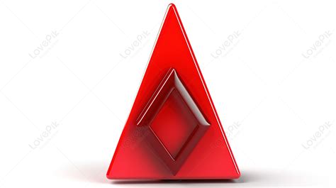 생생한 3d 렌더링 배경에 느낌표가 있는 독립형 빨간색 삼각형 느낌표 3d 배경 바늘 배경 빨간색 배경 이미지 Hd 느낌표 3d 바늘 빨간색 배경 사진 무료