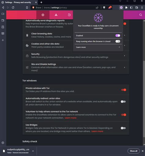 Promoting The Snowflake Extension In Brave · Issue 25315 · Bravebrave Browser · Github
