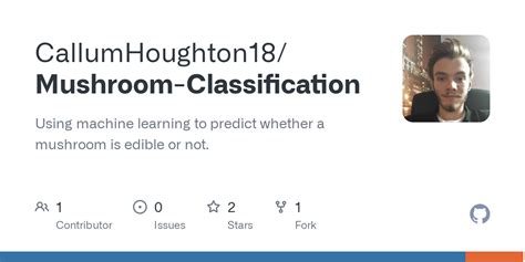 Github Callumhoughton18 Mushroom Classification Using Machine
