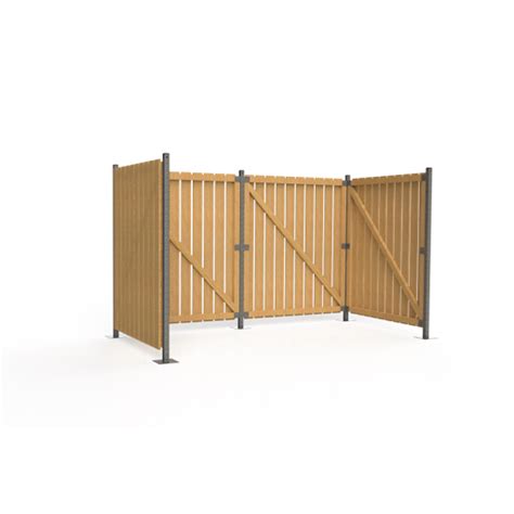 Modular Timber Bin Store 2 Bin Street Furniture Manufacturers