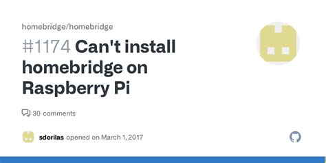 Can T Install Homebridge On Raspberry Pi Issue Homebridge Homebridge GitHub