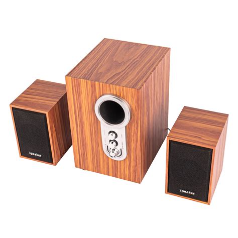 Minicomponente Genérica Minimalista Retro Diseño Tipo Madera Con Subwoofer Conexión Usb Y Aux 3