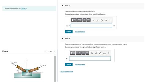 Solved Consider Forces Shown In Figure 1 Determine The Chegg