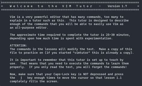 VimTutor Master Vim Text Editor On Linux