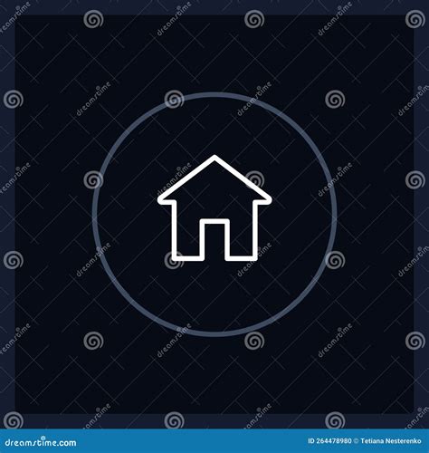 Normal Homepage Button State Ui Element Template Stock Vector