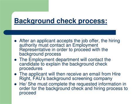 Ppt Who Needs A Background Check And An Overview Of The Background