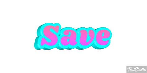 Save Word Animated GIF Logo Designs