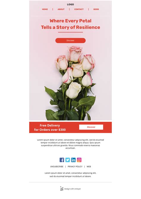 Wedding Flowers Email Template Unlayer Wedding Flowers Email Template Unlayer