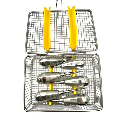 Winged Elevators Set Of 6 With Cassette Precision Extraction Pronorth Medical