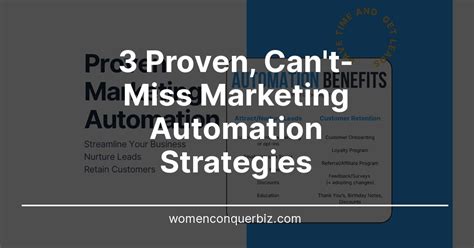 Jerry Suhrstedt On Linkedin 3 Proven Marketing Automation Strategies Women Conquer Business